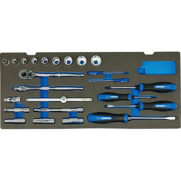 ちょこみ箱 2024年度版「SIGNET 9.5SQ 75PCツールセット マットブラック 800S-7524MBK」非売品アクリルステッカ ...