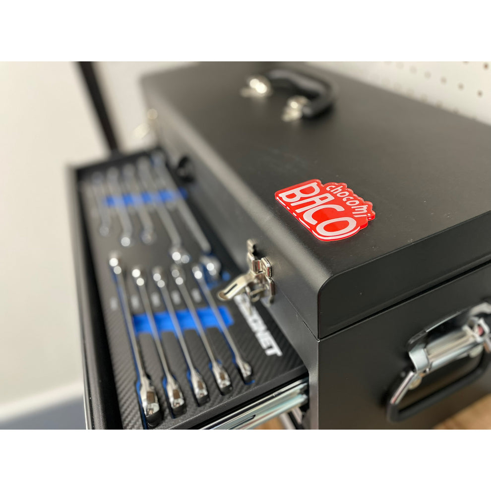 ちょこみ箱 2024年度版「SIGNET 9.5SQ 75PCツールセット マットブラック 800S-7524MBK」非売品アクリルステッカ ...